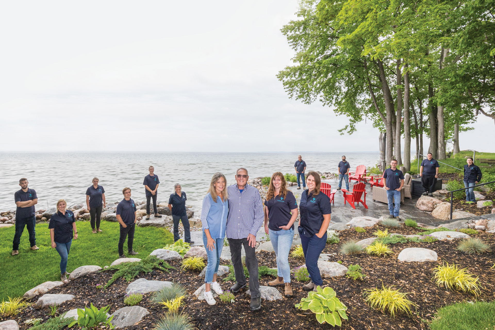 Clients host celebration for their landscaping team - Dockside Publishing
