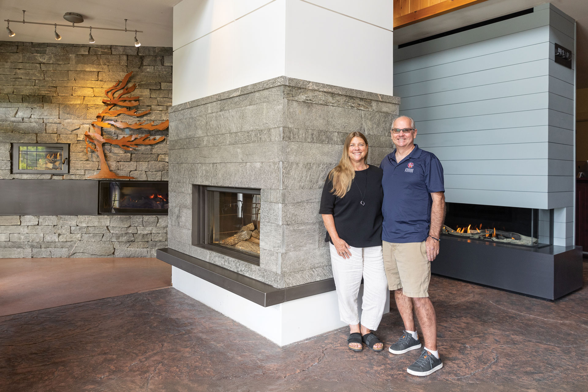 The right fireplace enhances any room, providing both form and function - Dockside Publishing